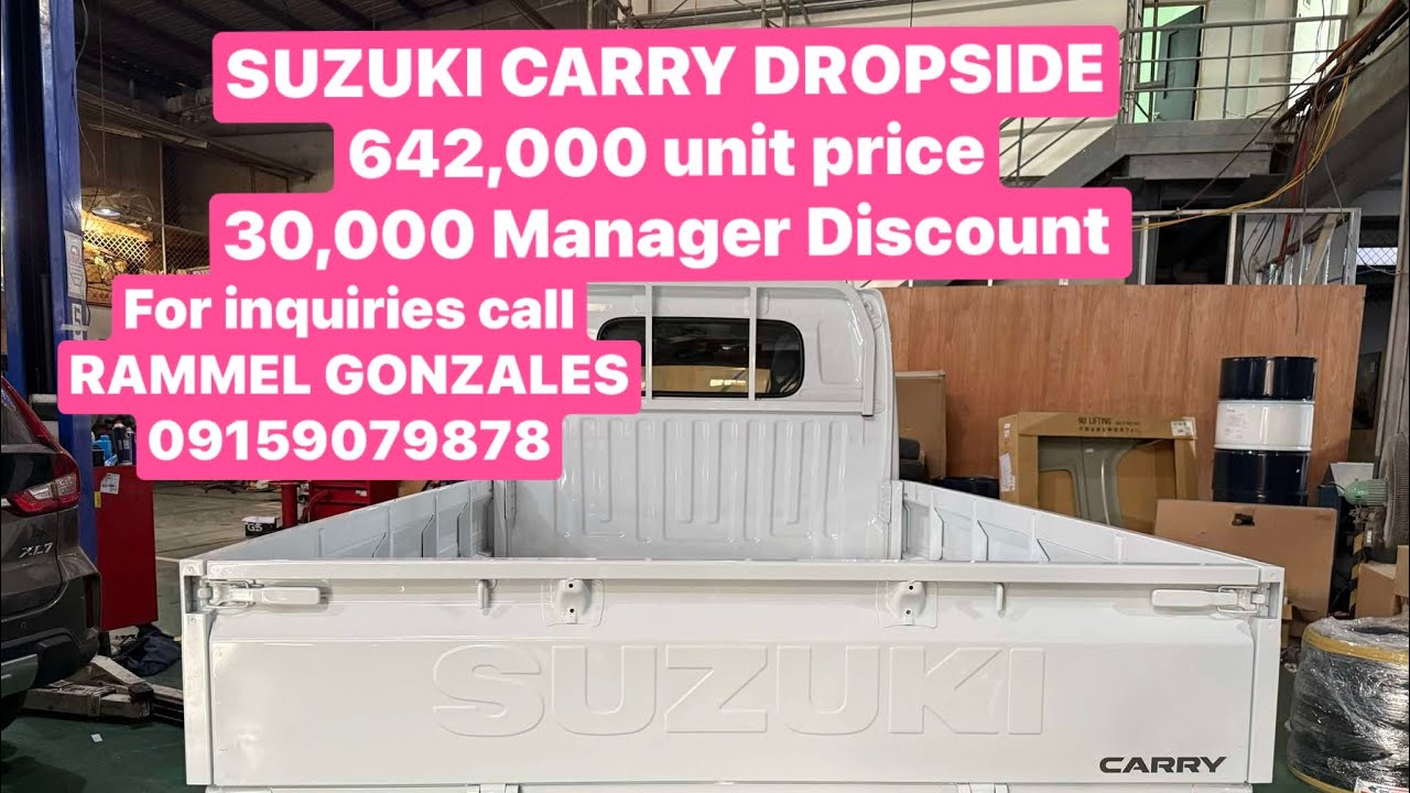 SUZUKI CARRY DROPSIDE 2025 MODEL GOOD FOR BUSINESS LIKE WATER REFILLING ...