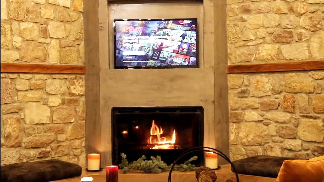 Crackling Fireplace & Relaxing Piano Music 🔥 Instrumental Fireplace ...