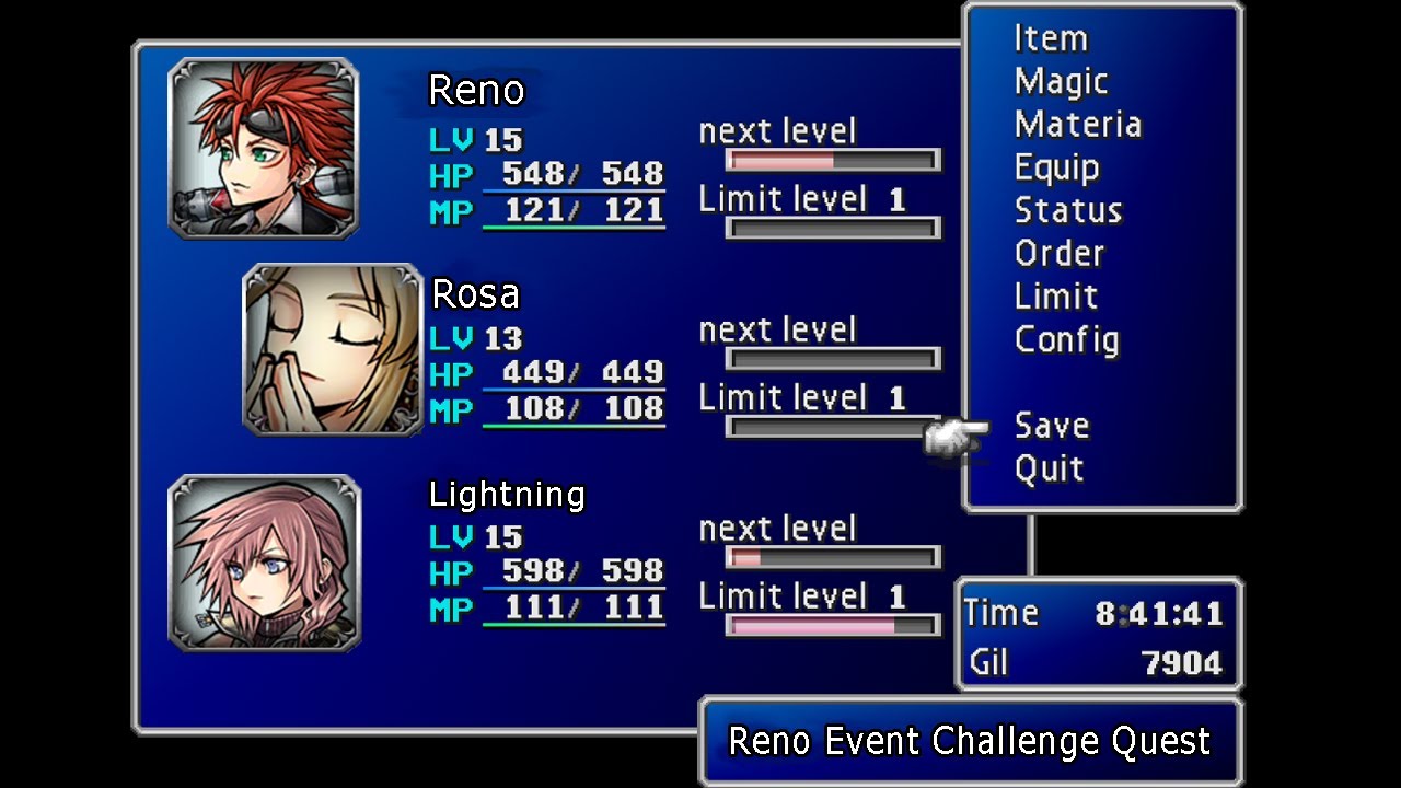 DFFOO Reno Event Challenge Quest - YouTube