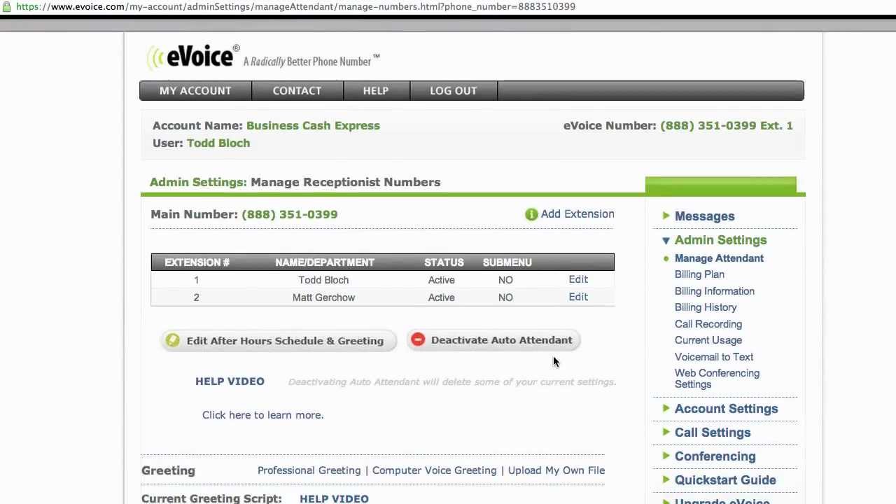 Virtual Phone Number Easy Setup and Walk Through of eVoice FULL HD ...