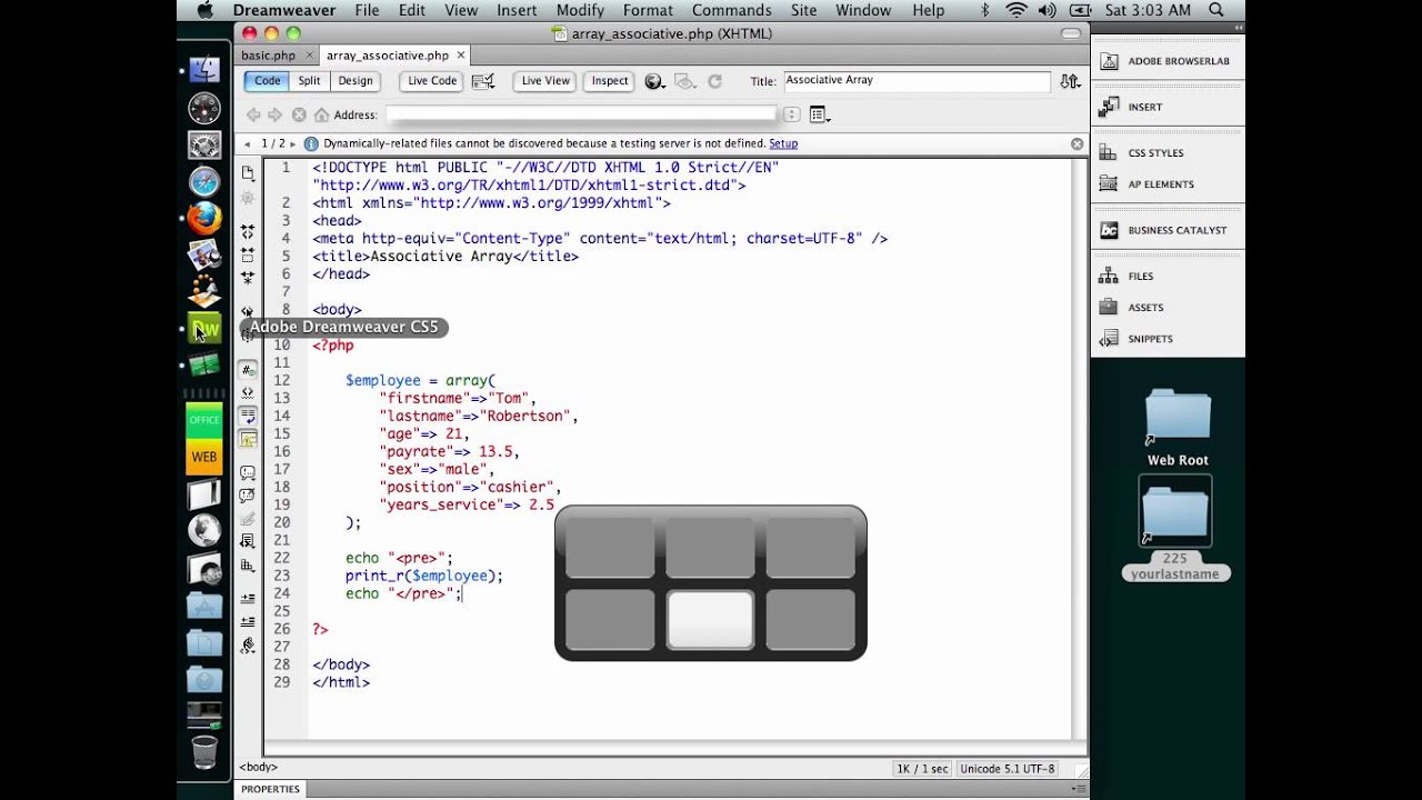 Associative Array Demo Youtube 9052