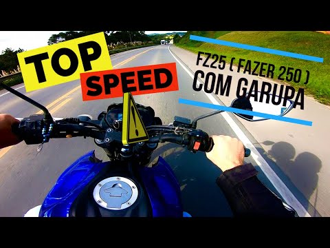 FZ-25 / FAZER-250 TOP SPEED ( COM GARUPA ) ⚠️