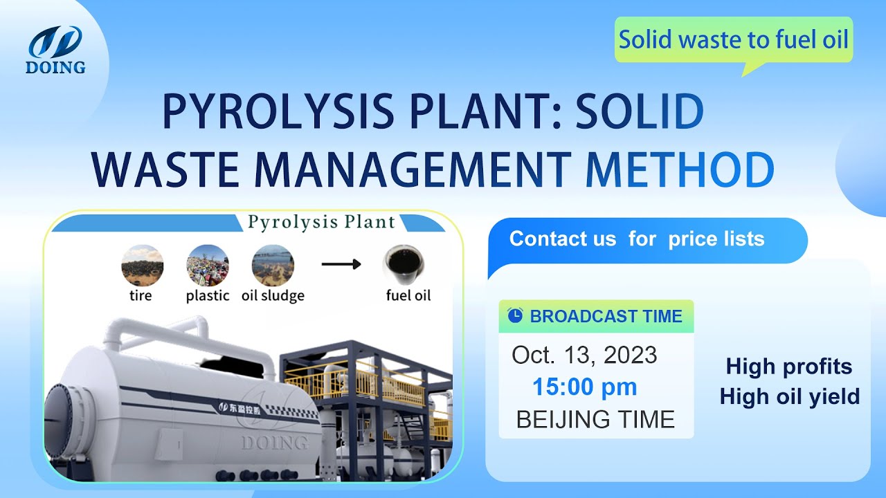 Pyrolysis Plant --- Solid Waste Management Method - YouTube
