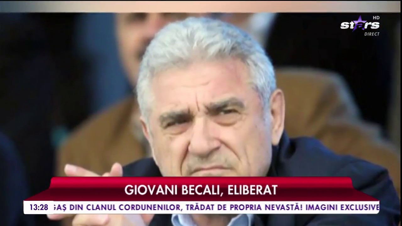 Giovani Becali, eliberat din închisoare - YouTube