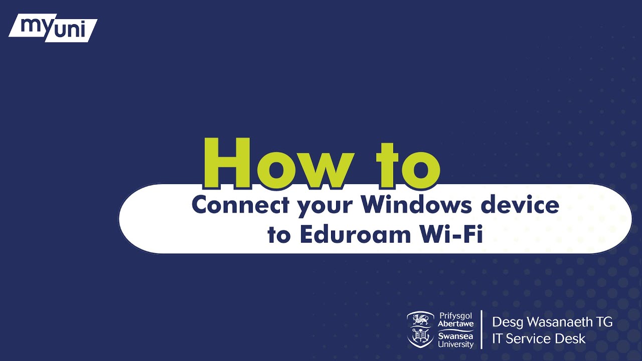 How to connect your Windows device to Eduroam Wi-Fi - YouTube