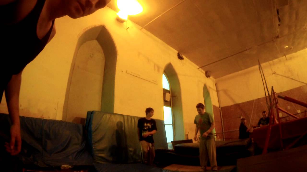 Double Back Flip Attempts At LOGY Gym - YouTube