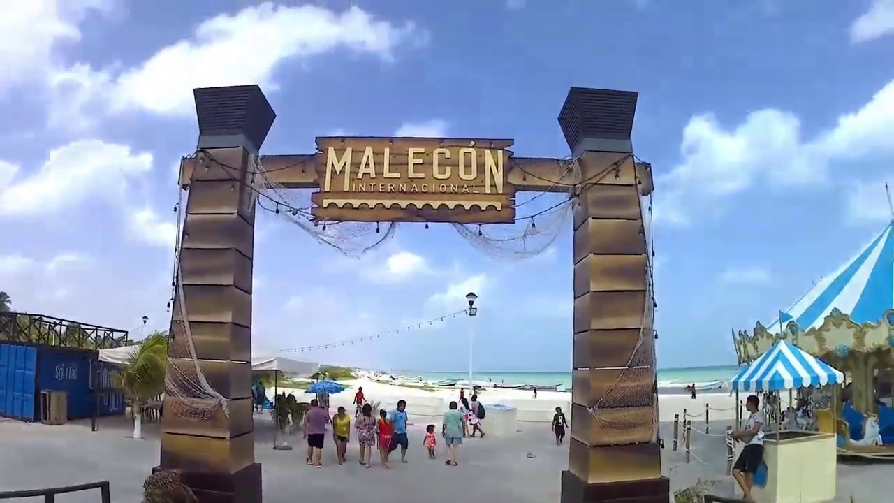 Malecón de Puerto Progreso 2da sección - YouTube