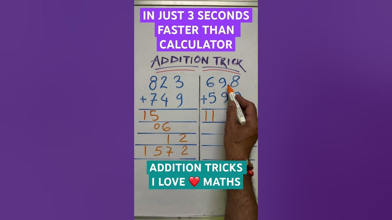 Addition trick | Quick Addition | m4mathematics | Left To Right Addition - YouTube