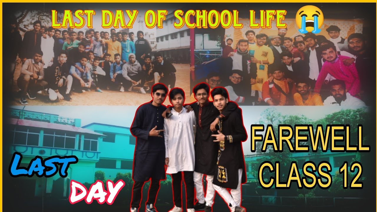 LAST DAY OF SCHOOL LIFE 😓💔|| Farewell Class 12😿|| #farewell #R.S Vlogs ...