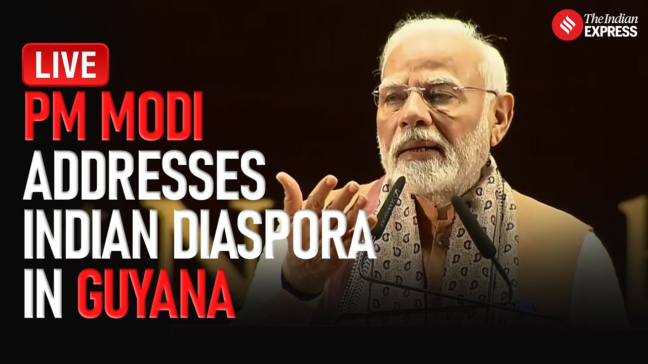 PM Modi Guyana Speech: PM Narendra Modi Addresses The Indian Diaspora ...