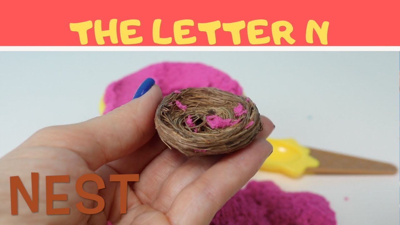 Learning the Alphabet with Kinetic Sand | The Letter N Sound - YouTube