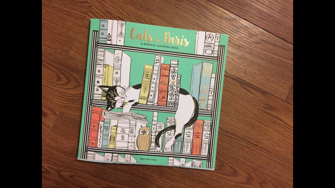 Coloring Book Review: Cats in Paris - YouTube