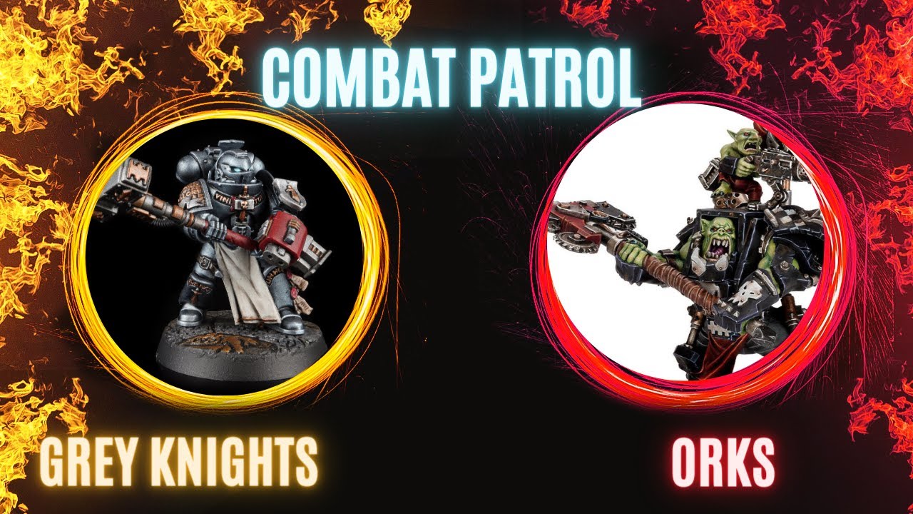 Warhammer 40K Combat Patrol: Grey Knights vs Orks - YouTube