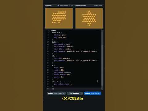 CSS Battle #156 - Chinese Checkers | Solution - YouTube