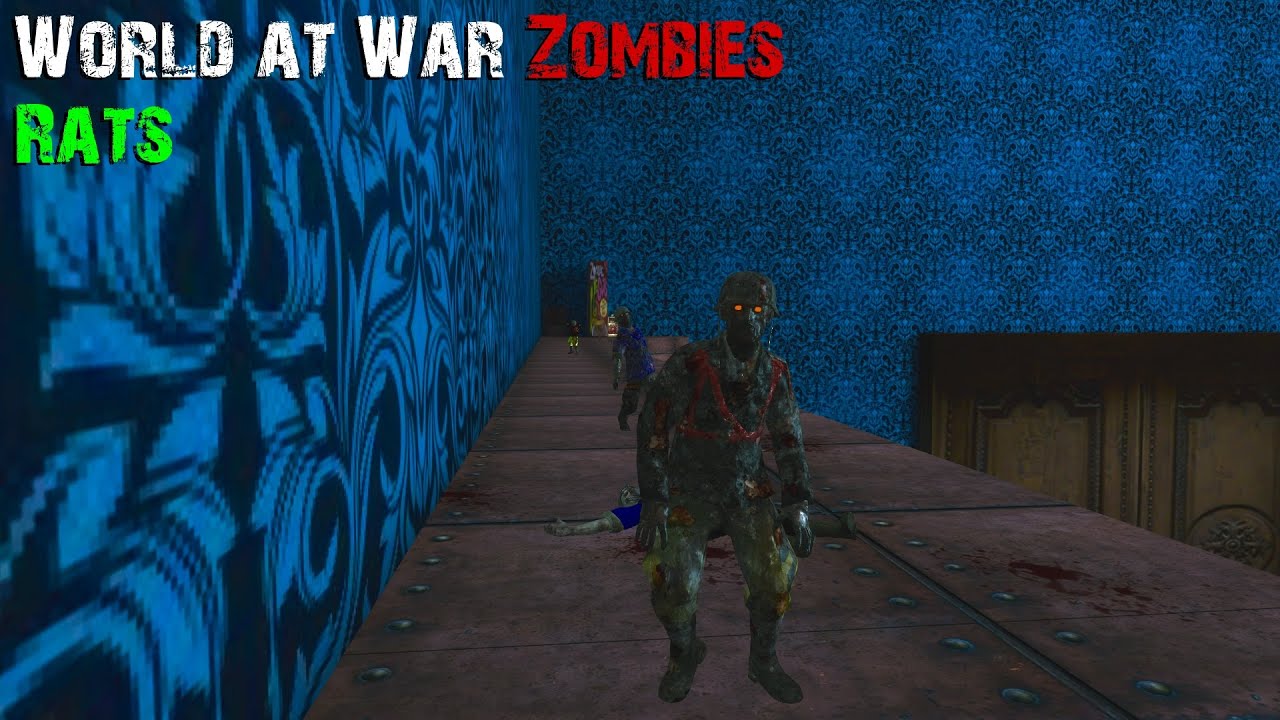 World at War Custom Zombies: Rats! This map is HUGE - YouTube