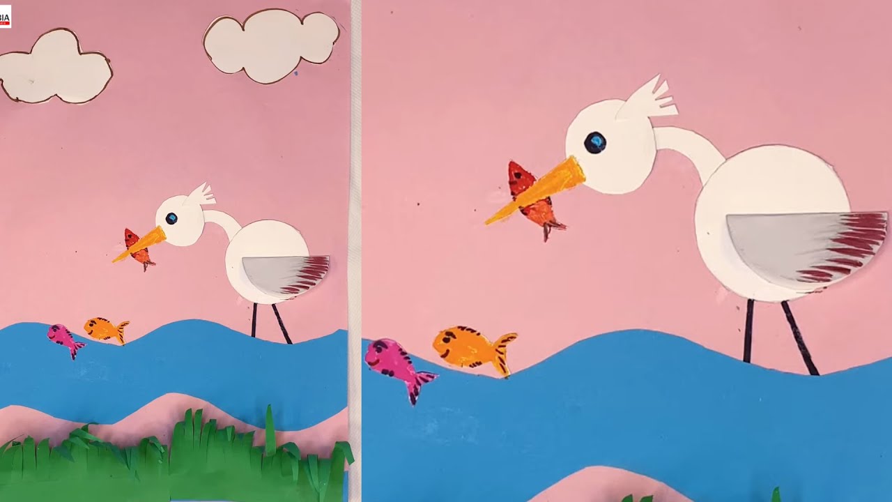 Beautiful Paper Cutting Scenery | Paper cut and past Landscape - YouTube