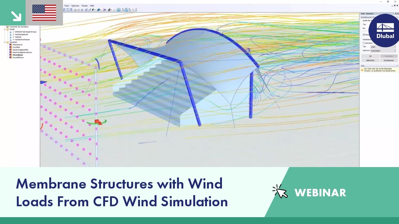 Membrane Structures with Wind Loads From CFD Wind Simulation | Tue, Mar ...
