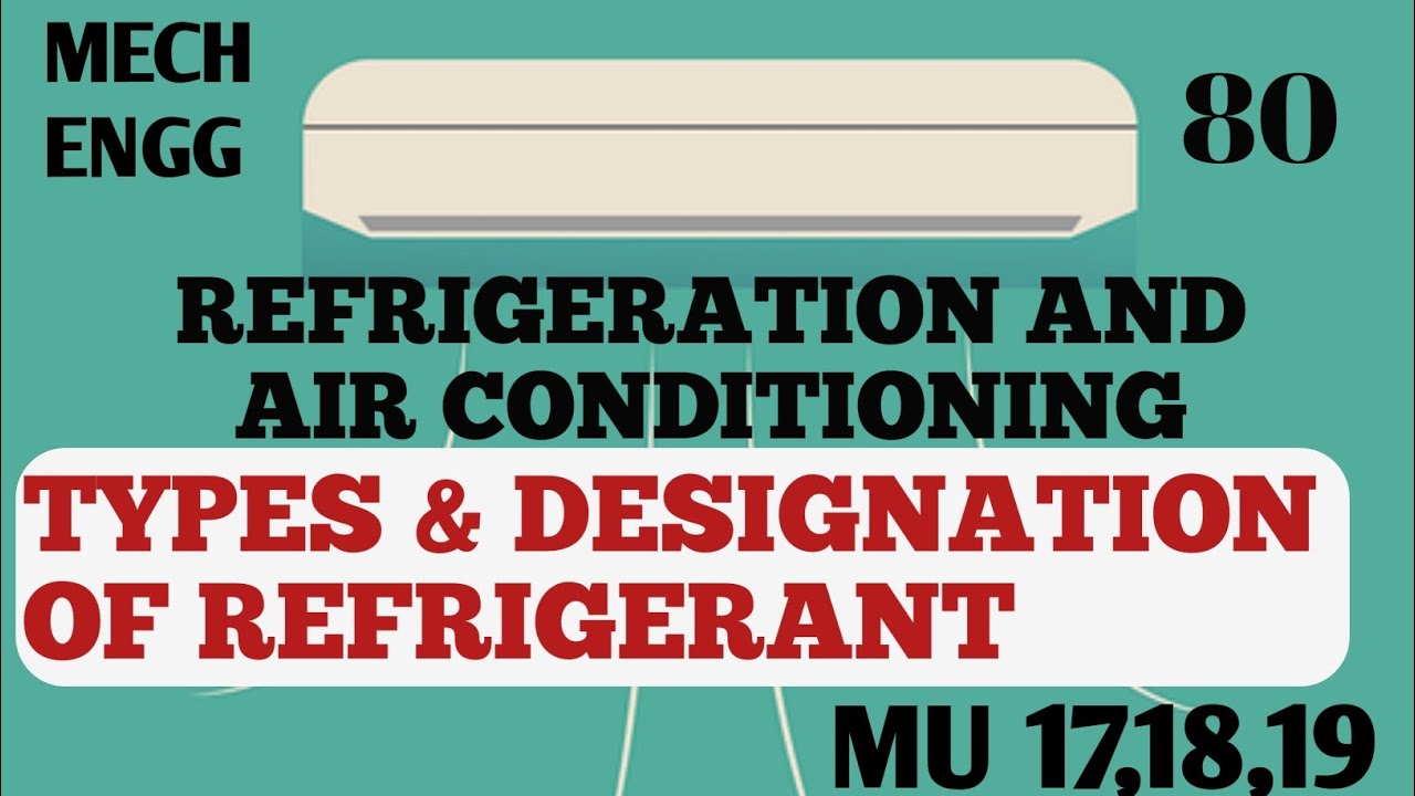 TYPES & DESIGNATION OF REFRIGERANT - YouTube