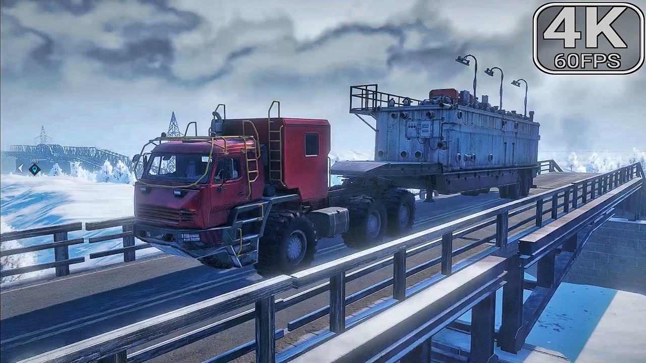 SnowRunner Gameplay | Semi Trailer Delivery 4K Gameplay - YouTube