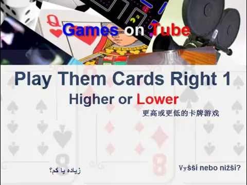 Higher or Lower Card Game 1 - YouTube