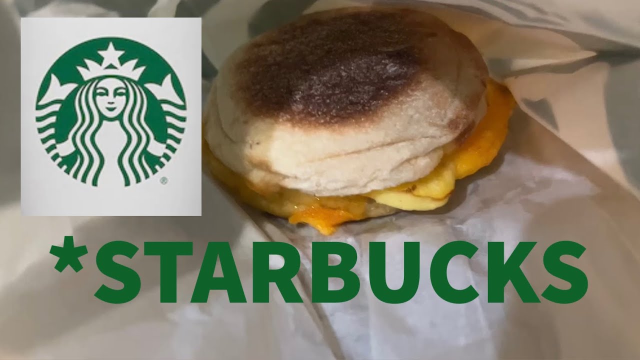 Starbucks — Sausage, Cheddar, & Egg Sandwich FOOD REVIEW - YouTube