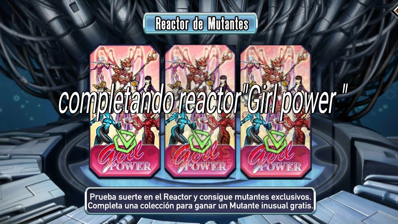 Mutans Genetic Gladiator Reactor Girl power completo | - YouTube