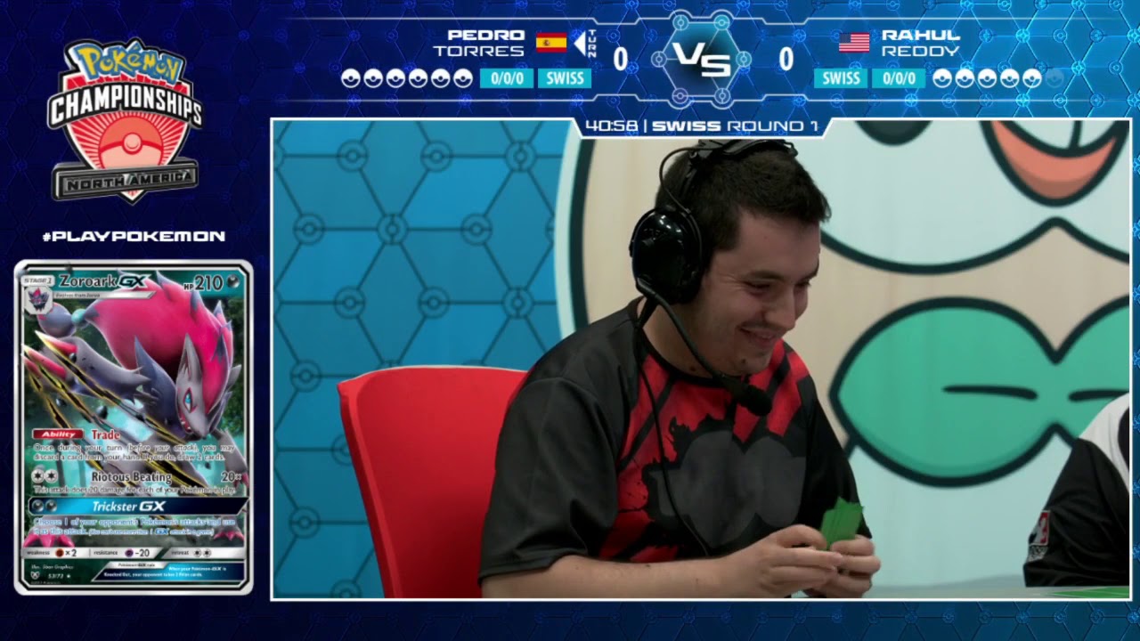Swiss R1 Rahul Reddy vs Pedro Torres 2019 Pokémon North American ...