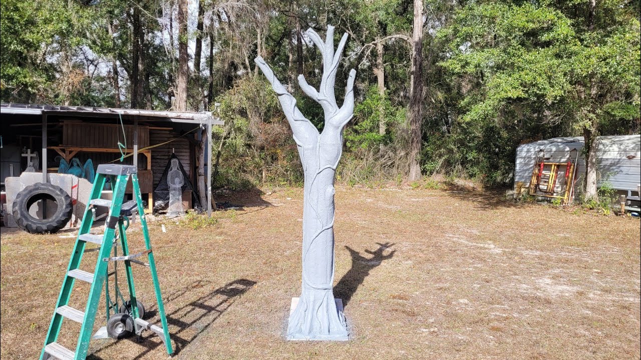 falling tree prop part 1 - YouTube