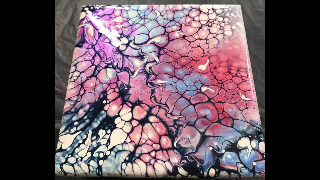 (611) How to do a Swipe Technique ~ Acrylic Fluid Painting - YouTube