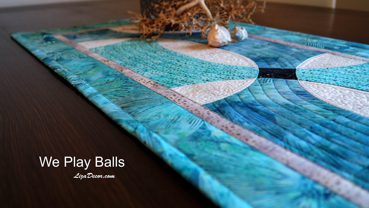 We Play Balls - Patchwork Mini Tutorial #lizadecor sewing curves - YouTube