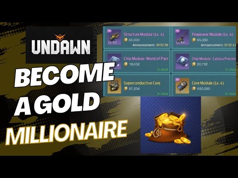 UNDAWN | F2P GOLD MILLIONAIRE? (EASIEST WAY) - YouTube
