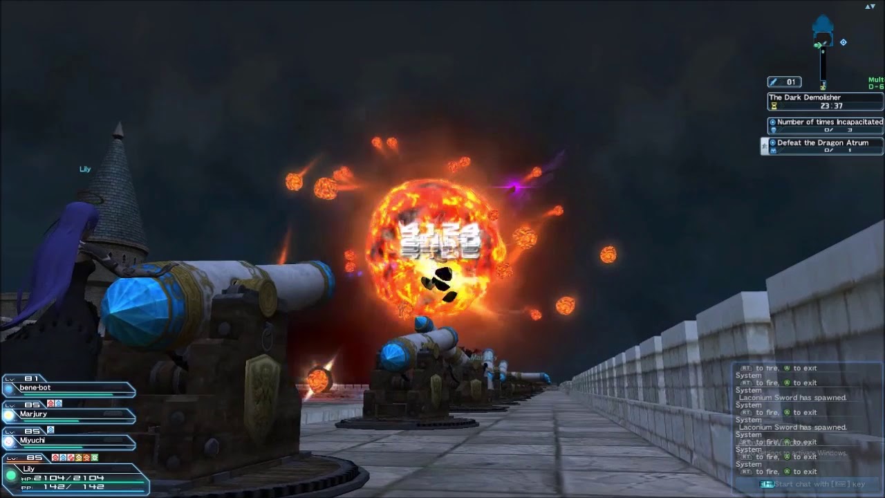 [PSO2] Crimson Dragon Rematch - with team - YouTube