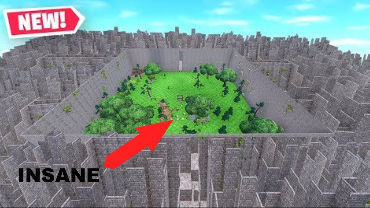 *INSANE* MAZE MAP IN FORTNITE BATTLE ROYALE - YouTube
