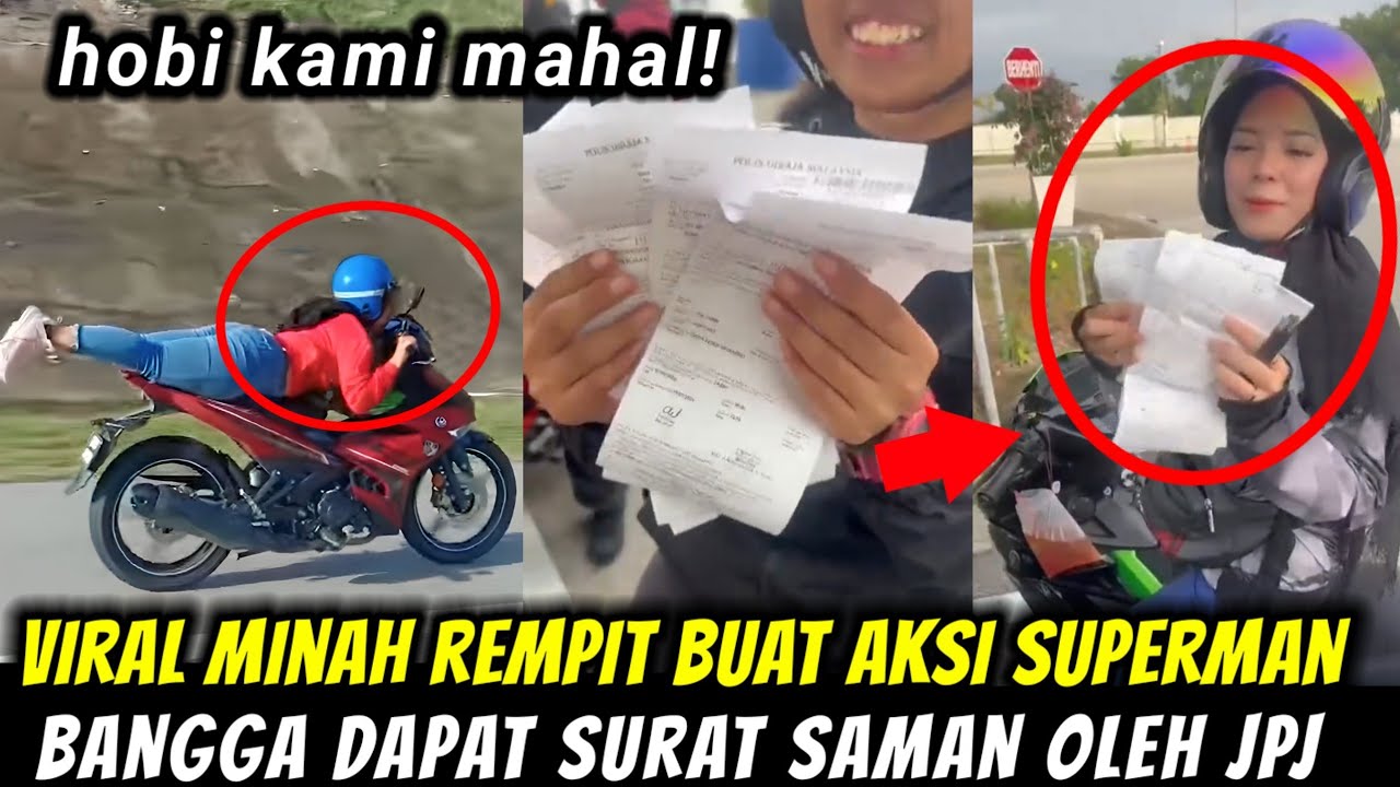 SEKUMPULAN MINAH REMPIT BUAT AKSI SUPERMAN BANGGA DISAMAN JPJ - YouTube