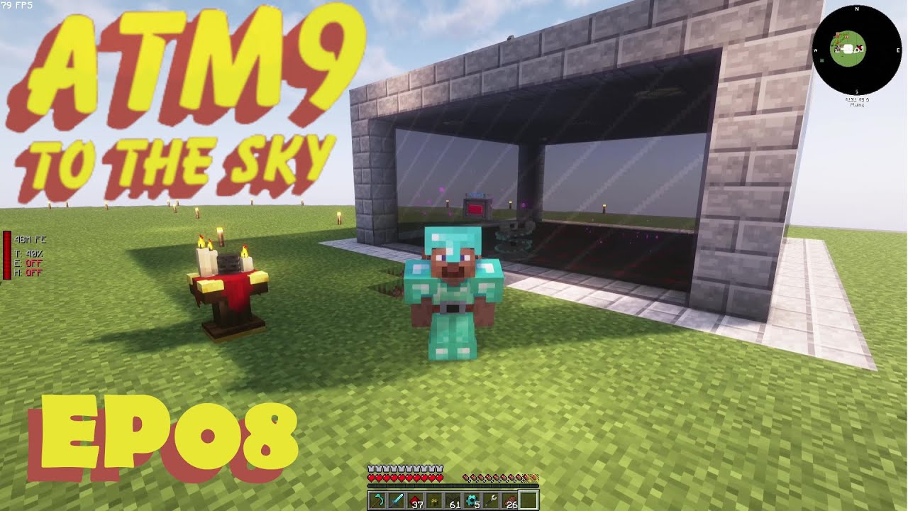 ATM9 To The Sky : E8 : Spawning a Chicken and Mob Farm Start! - YouTube