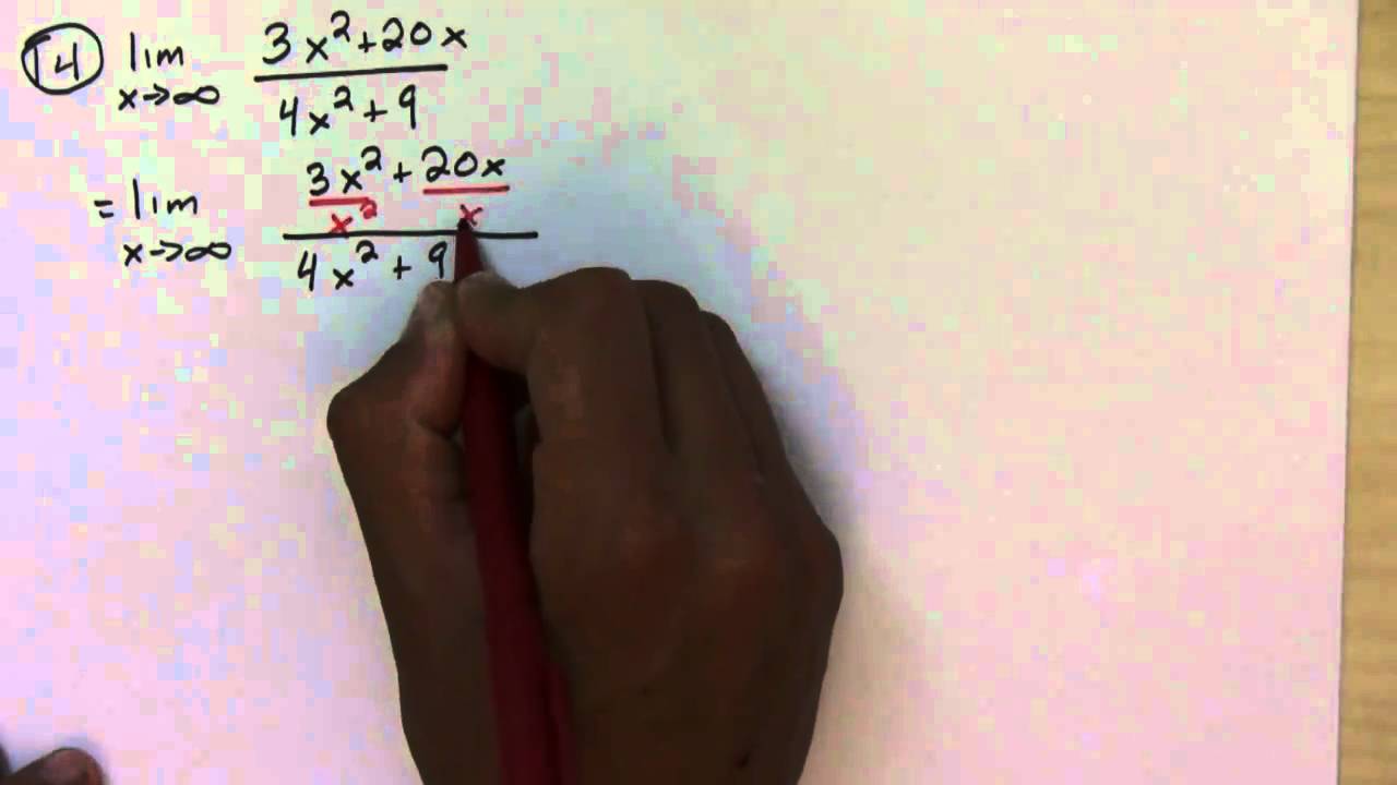 Finding Limits to Infinity Exercises 1 - YouTube