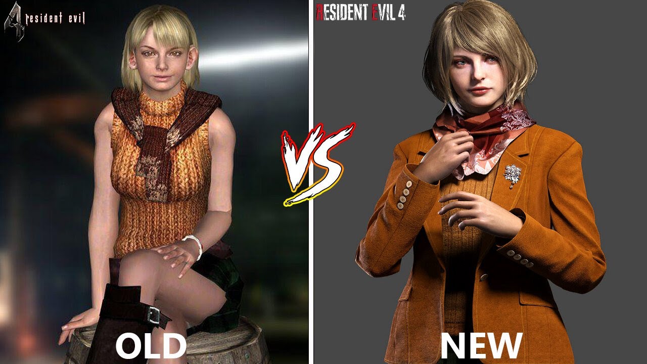 OG Ashley vs Remake Ashley - RESIDENT EVIL 4 Comparison - YouTube