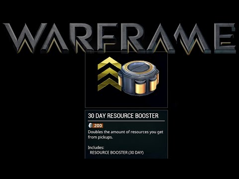 Warframe - 200plat resource booster? - YouTube