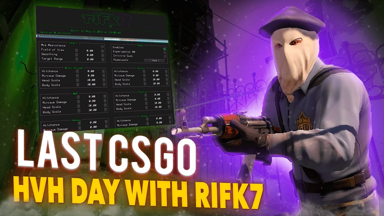 LAST CSGO HVH DAY WITH RIFK7 (CS WHO U?) '1vs2 ez mapa' - YouTube