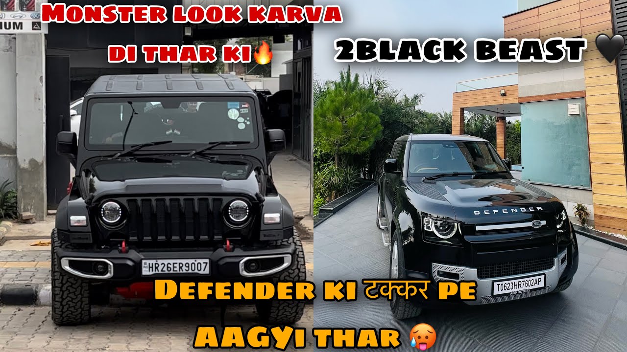 New monster look of thar 🔥|| Defender ki टक्कर Le payegi thar 🤔🥵 ...