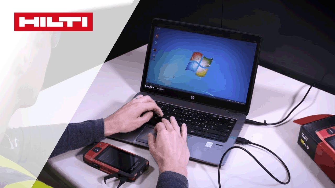 HILTI PD CS Jak przesłać plik do komputera poprzez USB? - YouTube