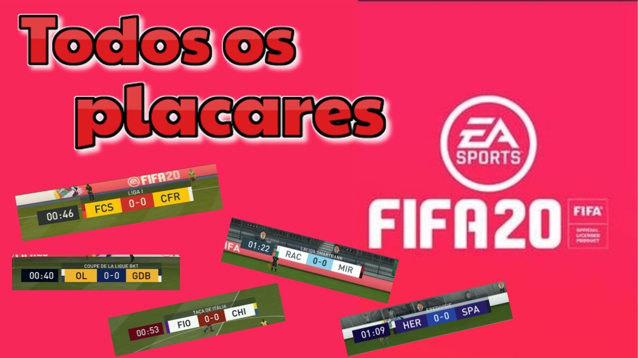 Todos os PLACARES do #FIFA20 - #scoreboards - YouTube