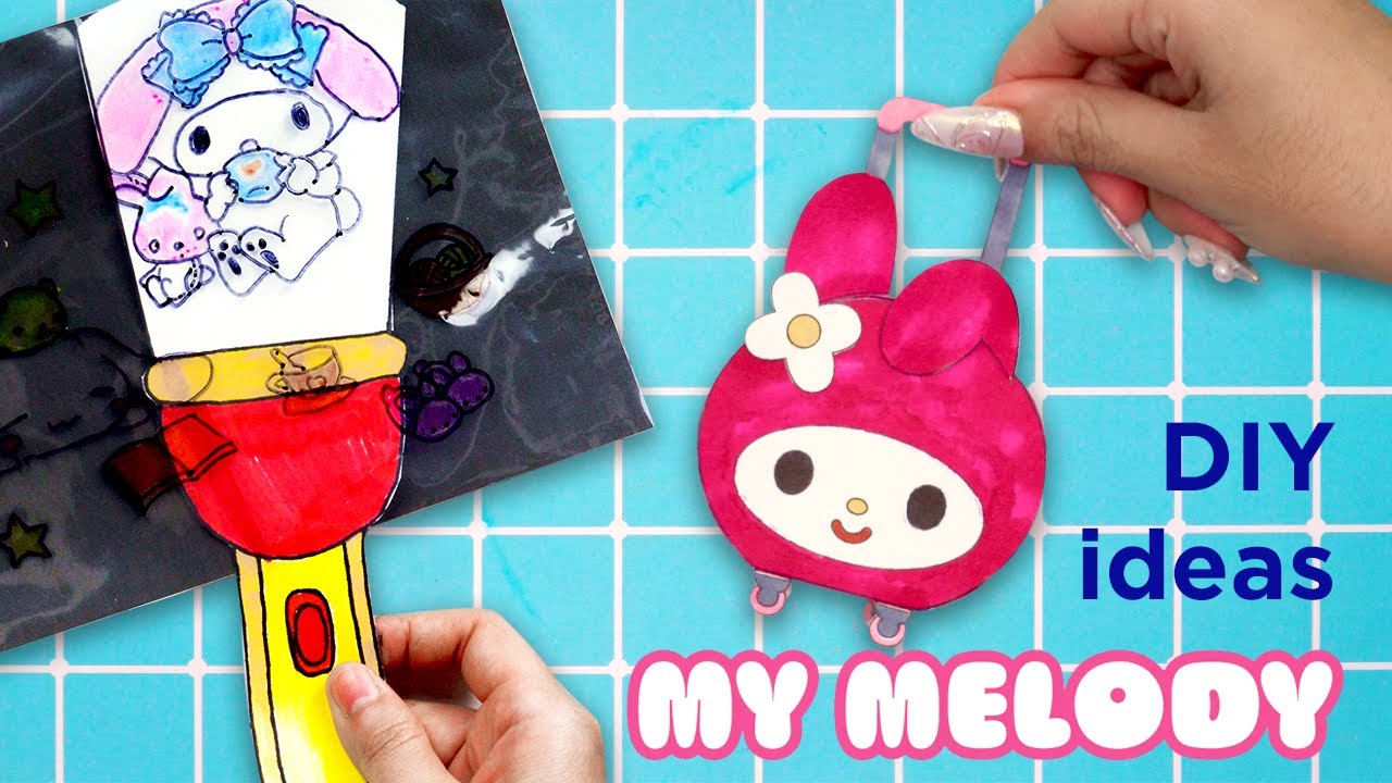 [😊paperdiy😊] Cute My Melody Ideas | IDN #diy #paperdiy #mymelody # ...