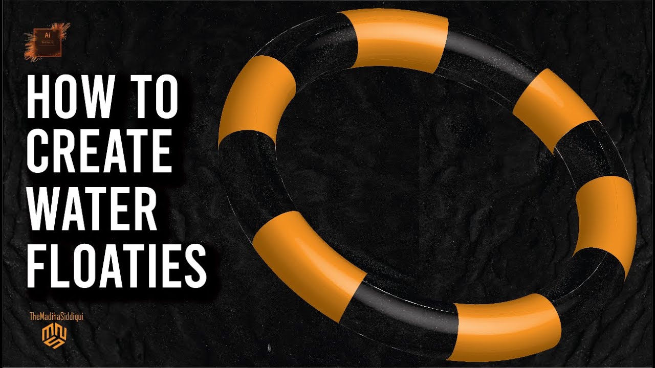 How to Create Water Floaty in Adobe Illustrator Guide | Graphic Design ...