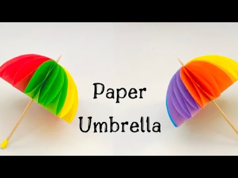 How to make a paper Umbrella Origami Umbrella | mini paper umbrella ...