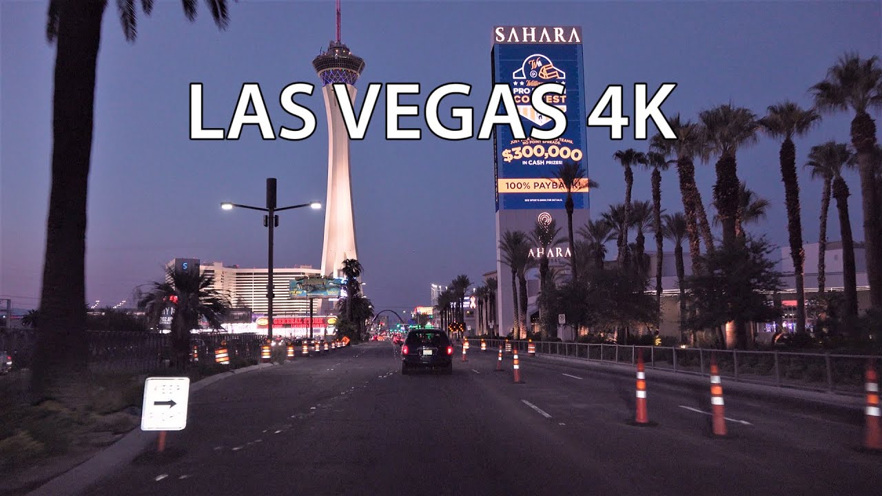 Las Vegas 4K - Sunset Drive - YouTube