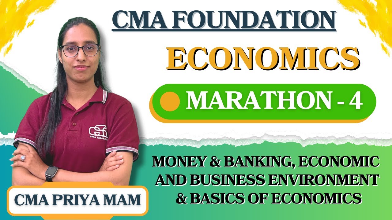 CMA FOUNDATION ECONOMICS MARATHON LECTURE 4 | CMA PRIYA MAM | GYAN ...