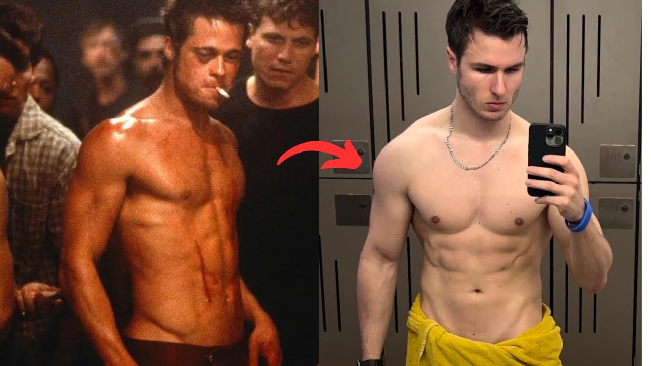 How To Get A Body Like Brad Pitt Fight Club Physique Youtube