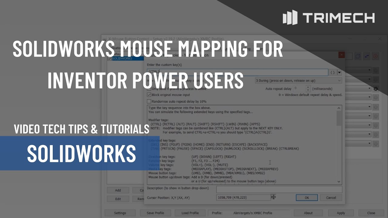 SOLIDWORKS Mouse Mapping for Inventor Power Users - YouTube