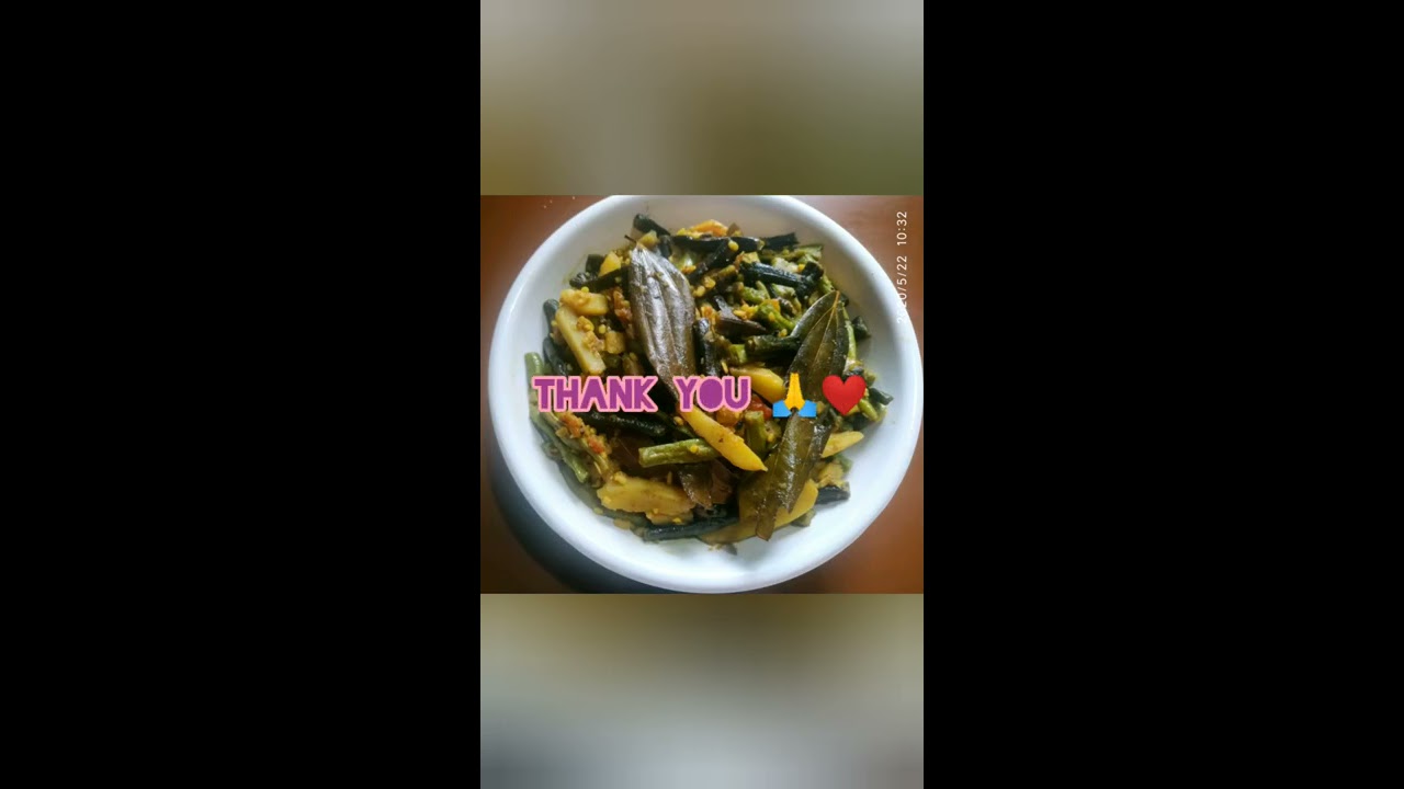 Bahari borboti/niramish borboti recipe/long beans recipe/borboti ...